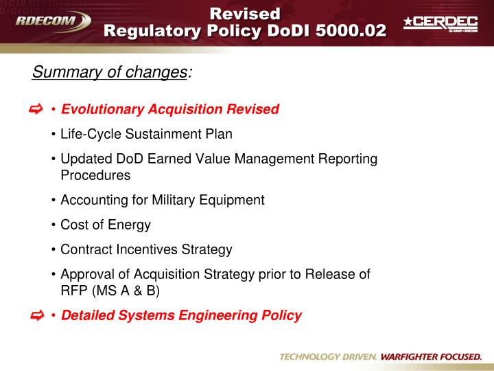 PPT - Systems Engineering and Leveraging Commercial Applications at CERDEC PowerPoint ...