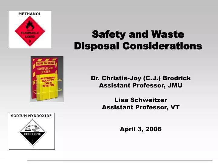 PPT - Safety and Waste Disposal Considerations PowerPoint Presentation ...
