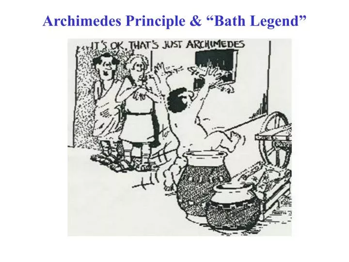 PPT - Archimedes Principle & “Bath Legend” PowerPoint Presentation - ID ...