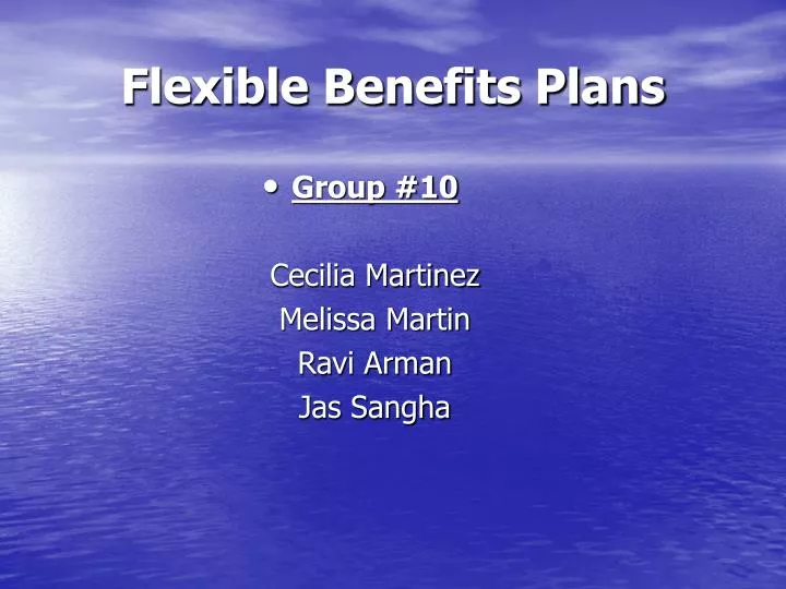 PPT - Flexible Benefits Plans PowerPoint Presentation, free download ...