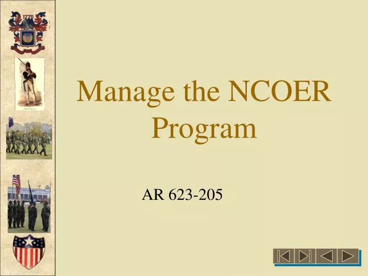 PPT - Manage the NCOER Program PowerPoint Presentation, free download ...