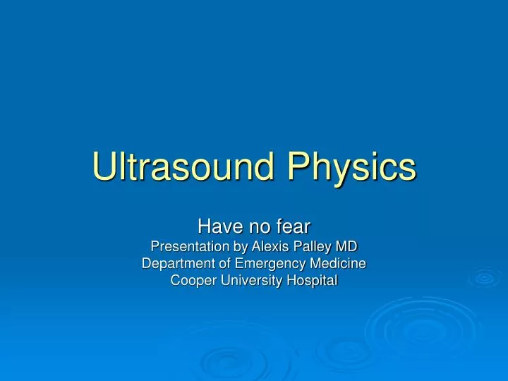 PPT - Ultrasound Physics PowerPoint Presentation, free download - ID ...