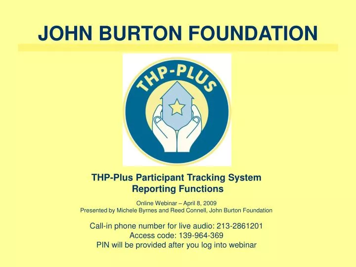 PPT - JOHN BURTON FOUNDATION PowerPoint Presentation, free download ...