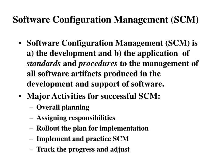 Ppt Software Configuration Management Scm Powerpoint Presentation Free Download Id 1245165