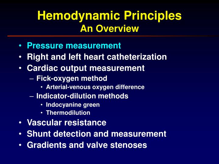 PPT - Hemodynamic Principles The Fundamentals PowerPoint Presentation ...