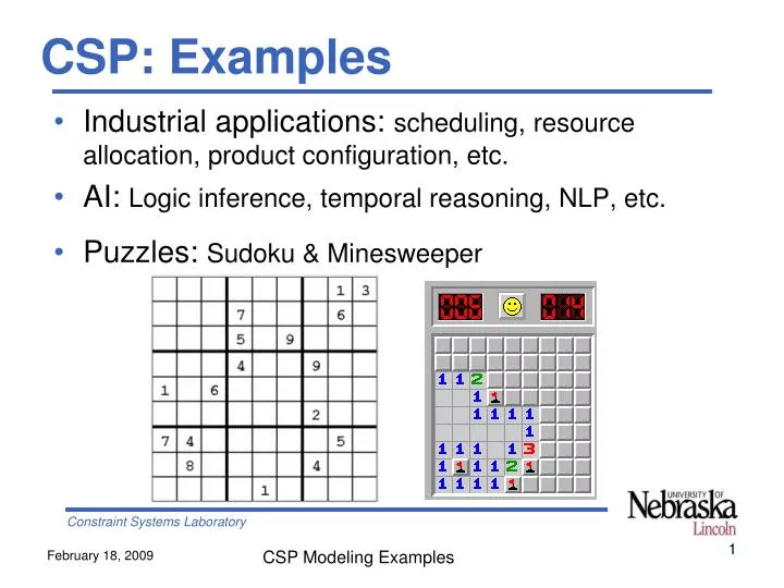 Ppt Csp Examples Powerpoint Presentation Free Download Id 1246124