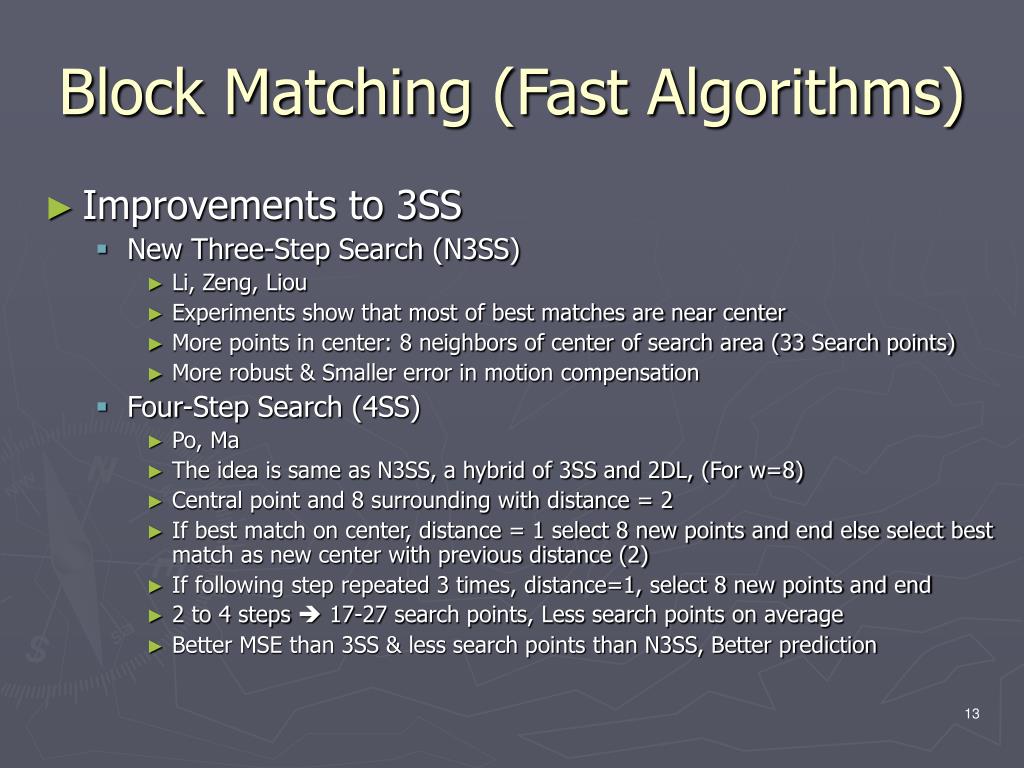 PPT - Fast Motion Estimation Algorithms PowerPoint Presentation, free ... PPT - Fast Motion Estimation Algorithms PowerPoint Presentation, free ...