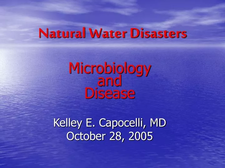 PPT - Natural Water Disasters PowerPoint Presentation, free download ...