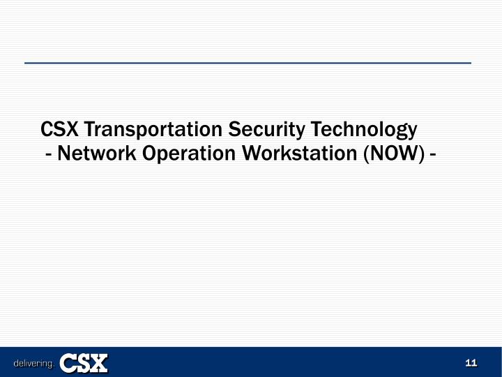 PPT - CSX Transportation S. Michael Austin Manager Hazardous Materials ...