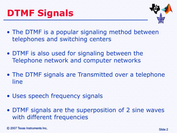 PPT - Dual Tone Multi Frequency (DTMF) PowerPoint Presentation - ID:1248277