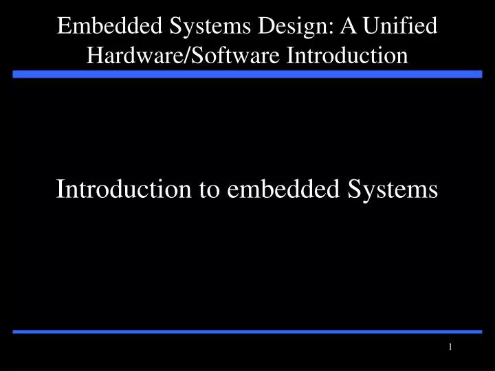 PPT - Introduction to embedded Systems PowerPoint Presentation, free download - ID:1248530