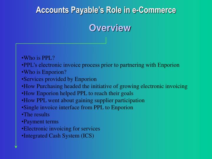 PPT - Accounts Payable’s Role in e-Commerce PowerPoint Presentation ...
