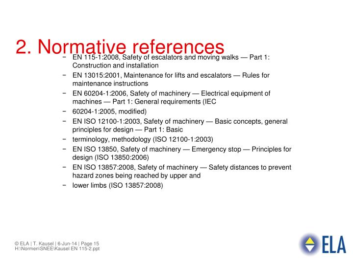 PPT - EN 115-2 Safety of escalators and moving walks - Part 2: Rules for the improvement of ...