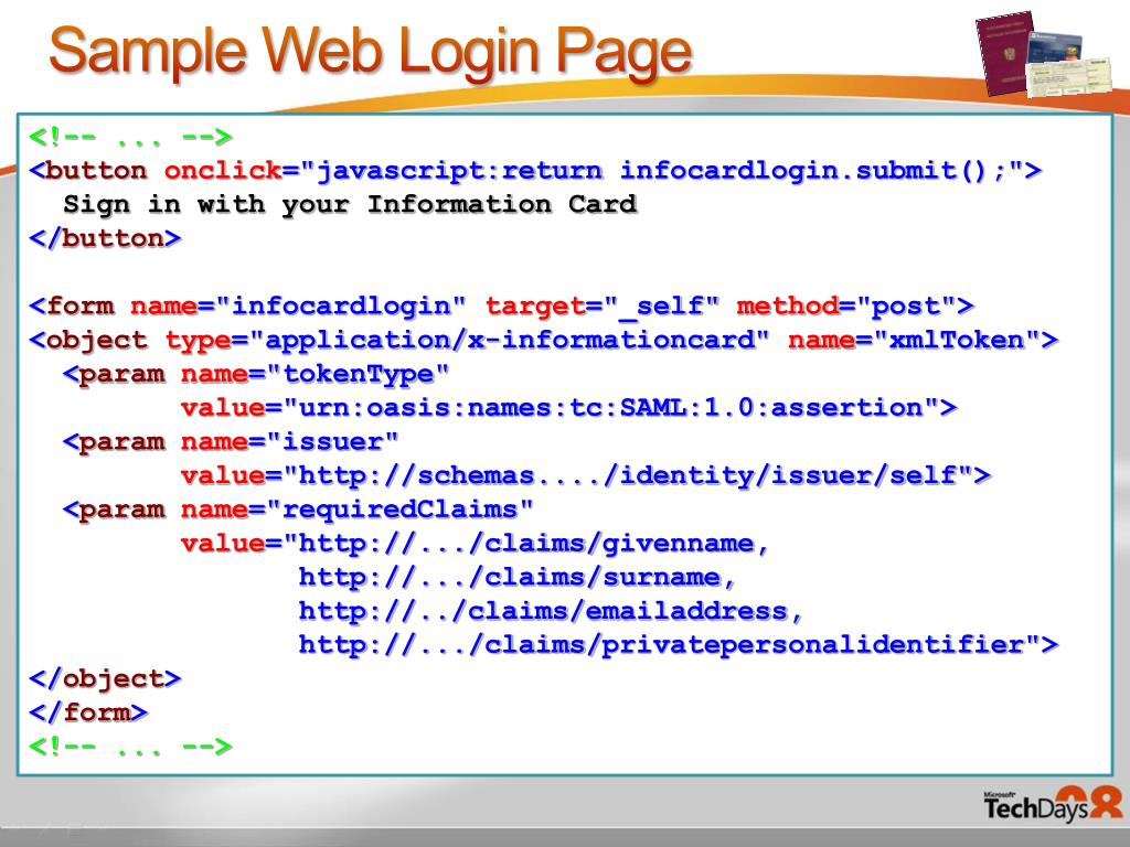 PPT - Identity 2.0: The Identity Metasystem Vision PowerPoint ...
