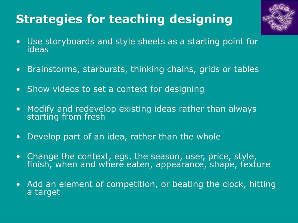 PPT - Strategies for teaching designing skills PowerPoint Presentation ...