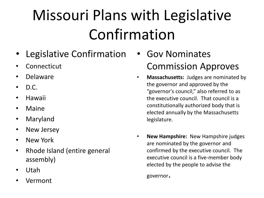 PPT - How Kansas & Missouri’s Missouri Plan are Broken and A Proposal ...