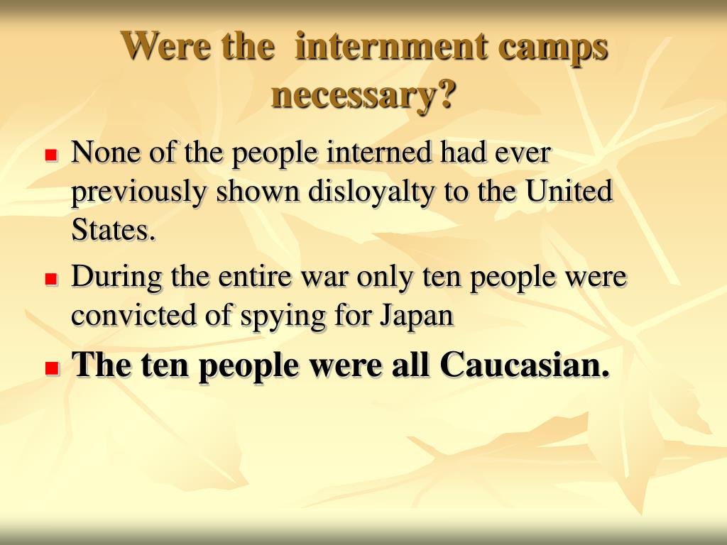 PPT - Japanese- American Internment Camps during World War II ...