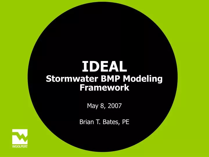 PPT - IDEAL Stormwater BMP Modeling Framework PowerPoint Presentation ...