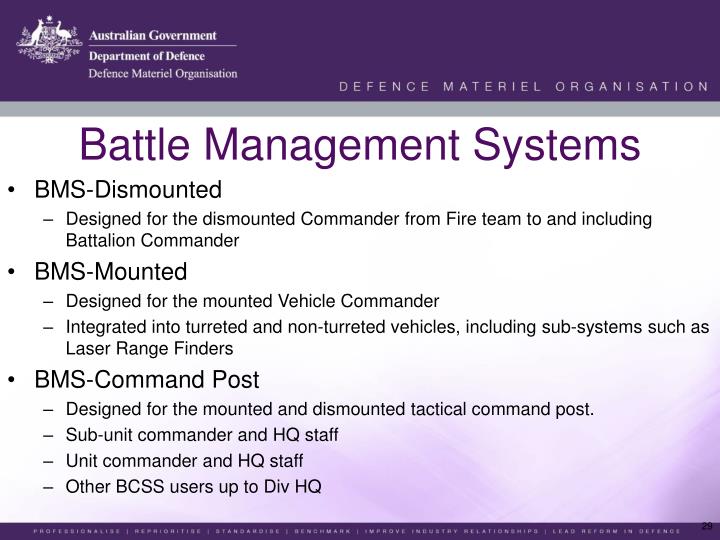 PPT - Projects Land 75 and Land 125 Battle Management System Industry ...