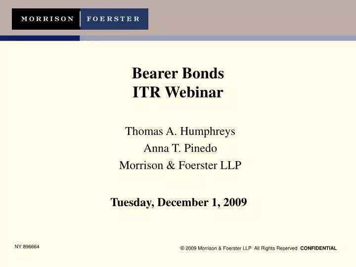 PPT - Bearer Bonds ITR Webinar PowerPoint Presentation, free download ...