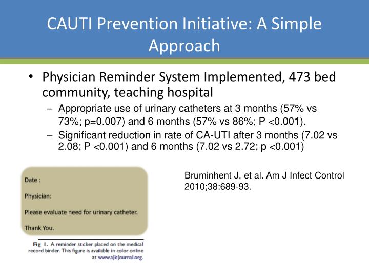 PPT - On the CUSP: Stop CAUTI PowerPoint Presentation - ID:1260367