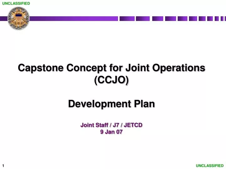 PPT - Capstone Concept for Joint Operations (CCJO) Development Plan ...