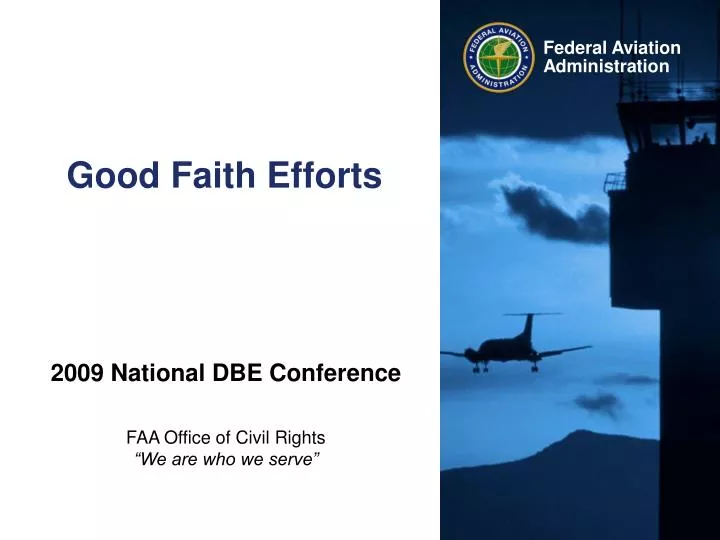 PPT - Good Faith Efforts PowerPoint Presentation, free download - ID ...