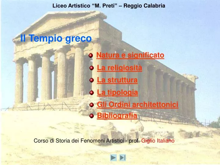 PPT - Il Tempio greco PowerPoint Presentation, free download - ID:1265233