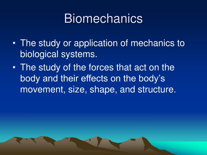 PPT - The Human Machine: Biomechanics in Daily Life PowerPoint ...