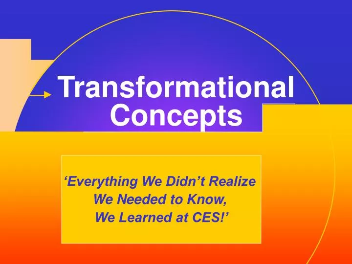 PPT - Transformational Concepts PowerPoint Presentation, free download ...