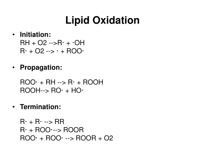 PPT - Lipid Oxidation PowerPoint Presentation - ID:1266346
