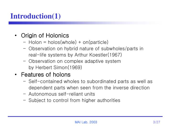 PPT - Next Generation Manufacturing: Holonic Manufacturing System ...