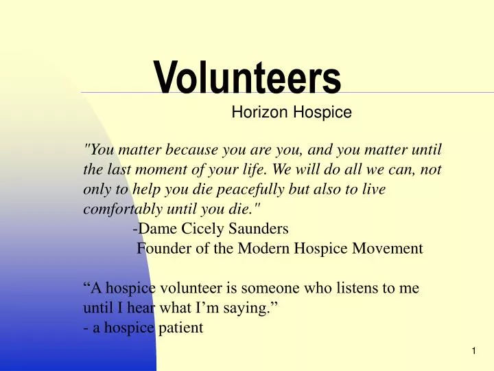 PPT - Volunteers PowerPoint Presentation, free download - ID:1266588