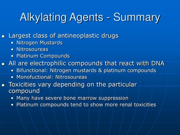 PPT - Alkylating Agents PowerPoint Presentation - ID:1267083