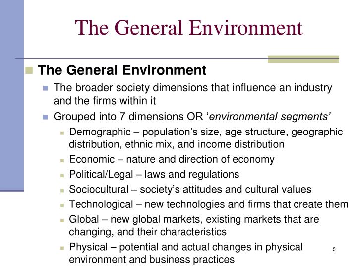 PPT - Chapter 2: The External Environment: Opportunities, Threats ...