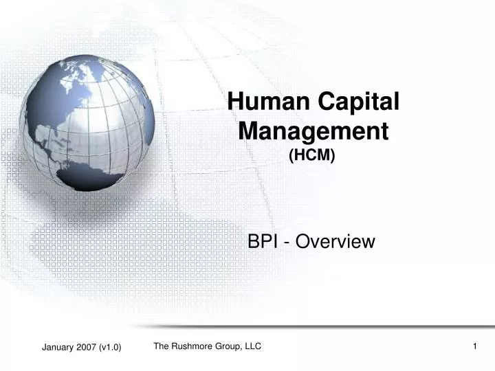 PPT - Human Capital Management (HCM) PowerPoint Presentation, free download - ID:1268017
