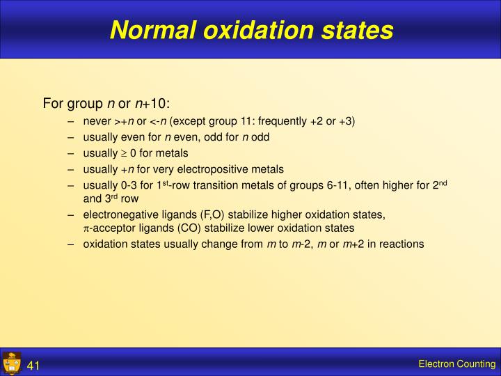 PPT - Electron Counting understanding structure and reactivity ...