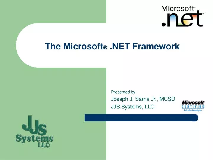 PPT - The Microsoft ® .NET Framework PowerPoint Presentation, free ...