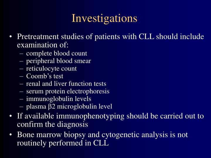 PPT - Chronic lymphocytic leukemia (1) PowerPoint Presentation - ID:1269243