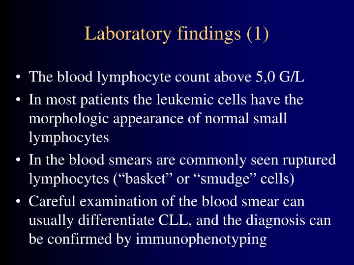 PPT - Chronic lymphocytic leukemia (1) PowerPoint Presentation - ID:1269243