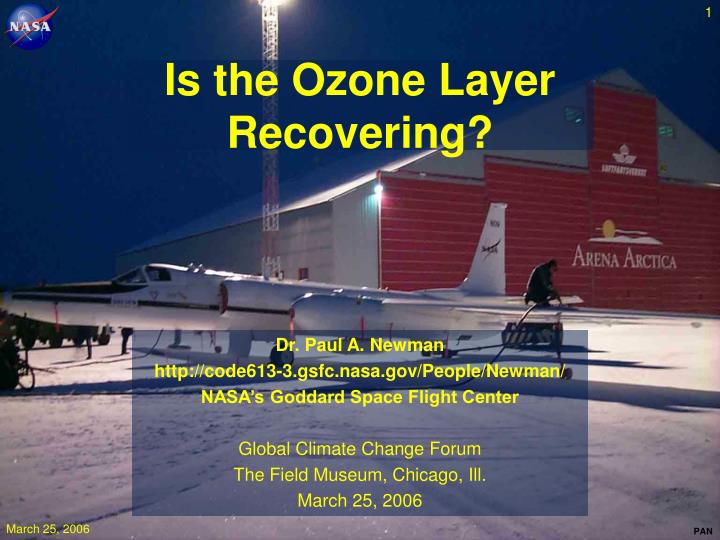 PPT - Is the Ozone Layer Recovering? PowerPoint Presentation, free ...