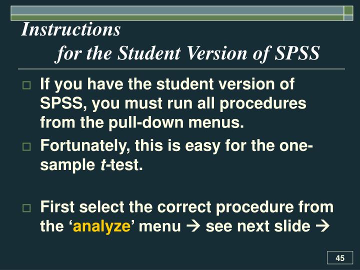 PPT - The One-Sample t -Test PowerPoint Presentation - ID:1269470