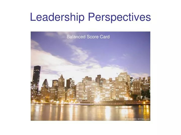 PPT - Leadership Perspectives PowerPoint Presentation, free download ...