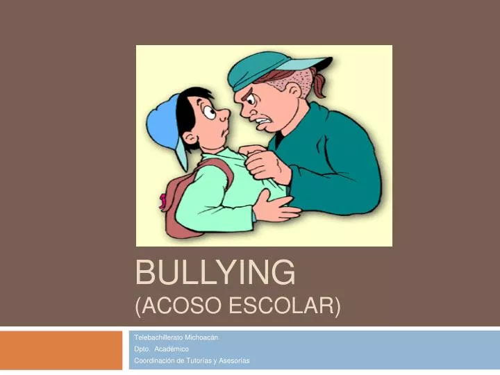 Ppt Bullying Acoso Escolar Powerpoint Presentation Free Download