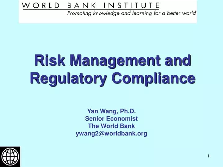 Ppt Risk Management And Regulatory Compliance Powerpoint Presentation