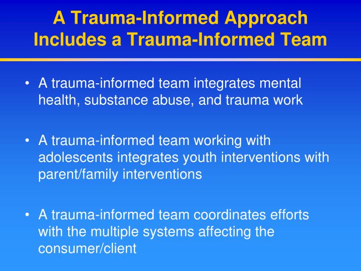 PPT - Trauma-Informed Treatment: Best Practices PowerPoint Presentation ...