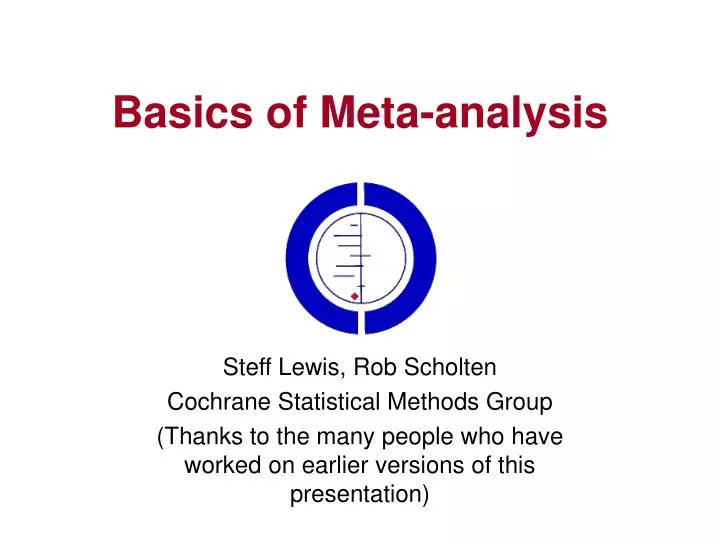 PPT - Basics of Meta-analysis PowerPoint Presentation, free download - ID:1271331