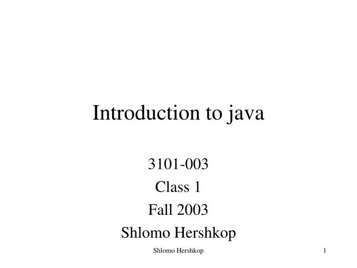 PPT - Introduction to java PowerPoint Presentation, free download - ID ...