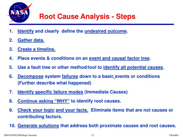 PPT - Using Root Cause Analysis To Understand Failures & Accidents ...