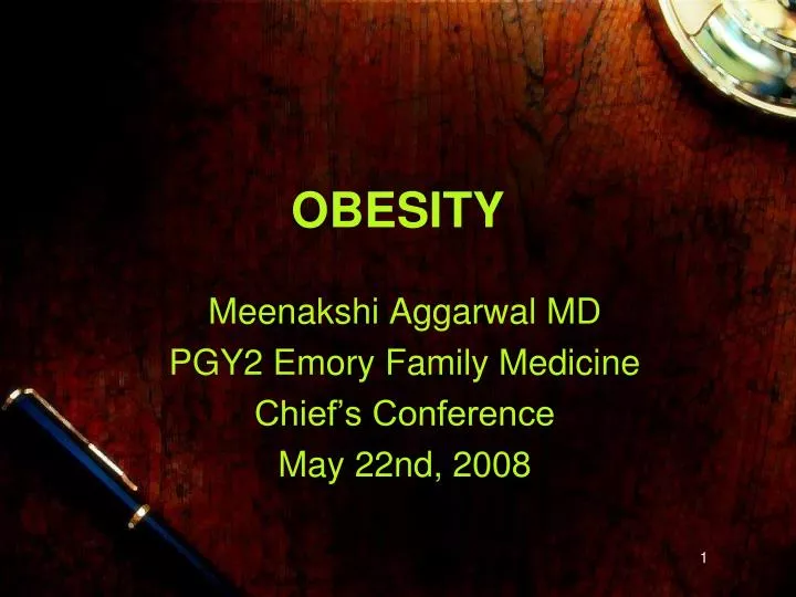 PPT - OBESITY PowerPoint Presentation, free download - ID:1271660
